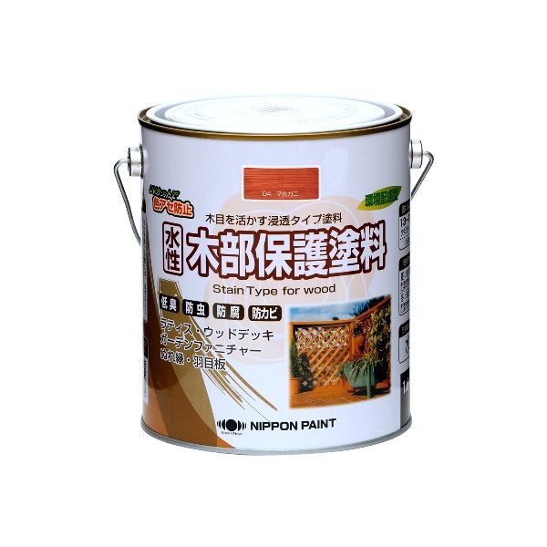 【商品説明】水性木部保護塗料 木目を生かす浸透タイプ 紫外線吸収剤●水性タイプなので、初めての方にも手軽に塗装できる木部保護塗料です。●木材の防虫・防腐・防かび効果に優れ、木材に浸透して木の腐蝕を防ぎます。●木目を生かした半透明仕上げができ...