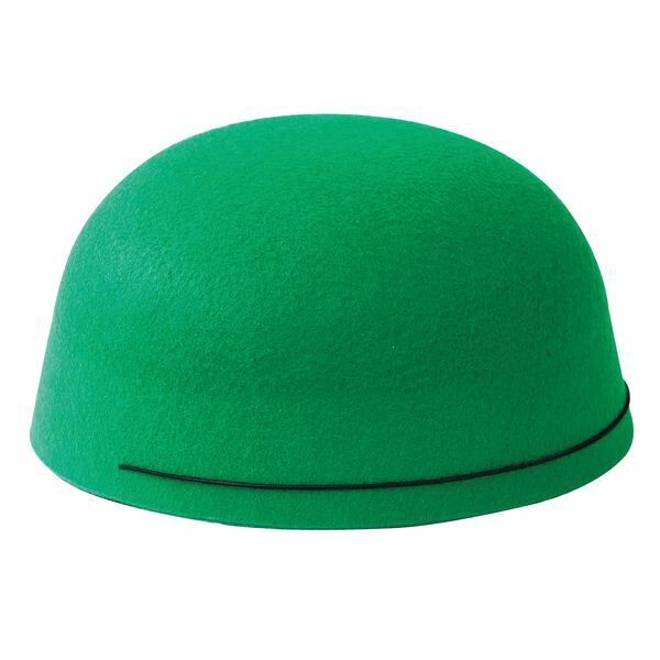 【商品説明】●飾り付けるだけでカンタンにアニマル帽子がつくれる！●重量（g）：32g●材質：フェルト、ゴム●包装形態：袋●包装サイズ：290x310x10mm●生産国：中国衣装 帽子 グリーン フェルト ヘルメット型 ゴム付き キッズ子供 ...