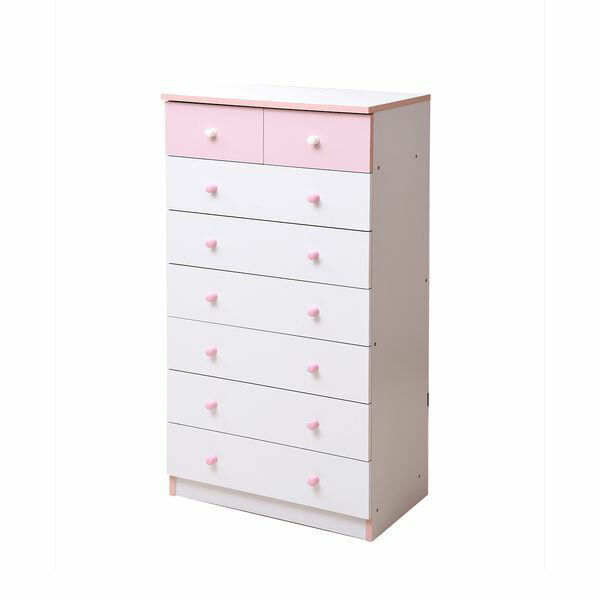 【商品説明】■お客様組立 目安（90分） ※大人2人かわいいピンクとさわやかなナチュラル、シックなダークブラウンをご用意。お子様から大人まで幅広い世代にピッタリのシンプルなデザイン。引き出しには衣類から小物までたっぷり収納。■本体サイズ　[...