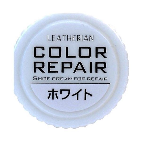 こちらの商品は、ご注文後納期確定まで約8日かかります。【商品説明】商品サイズ (幅×奥行×高さ) :40×40×23mm内容量:9g【使用方法】(1)補修箇所の表面の汚れを落とします。(2)カラーリペアクリームを塗ります。(3)ブラシで仕上...