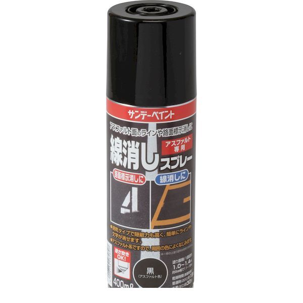 【商品説明】●縦（mm）：65Φ●高さ（mm）：213●重量（g）：約422用途●駐車場や倉庫などのアスファルト面に引かれた　ラインや路面表示消しに特長●速乾タイプで隠蔽力も高く、簡単にラインや文字が　消せます。●アスファルト系ですので、周...