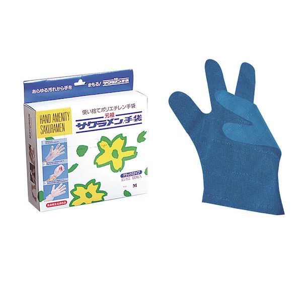 【商品説明】●サイズ：手のひら周りサイズ約29cm●厚み：35ミクロン●材質：ポリエチレン●凸凹加工のすべり止め付　米粒がつきにくい4701171700305