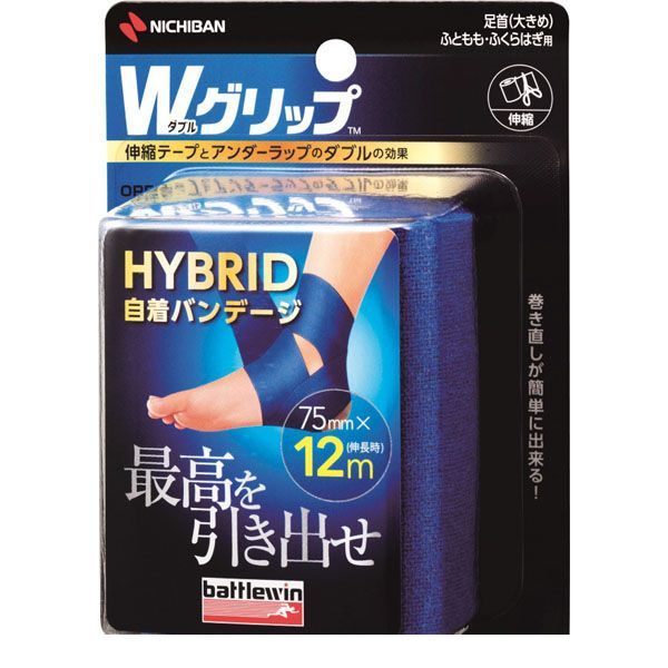 【商品説明】ブリスターパック ●1ケースは、6ボックスです。 その他テーピング用品 ●素材ナイロン＋綿 ●サイズ75mm×12m ●カラー青 ●仕様1ボックス12個●薄さと軽さと丈夫さを実現した新タイプの自着バンデージ ●生産国498716...