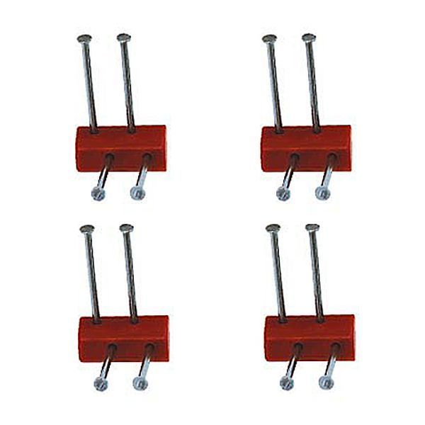 ●特徴：石膏ボードへ取り付ける際に便利な当店商品専用の金具セットです。樹脂パーツ4ヶと針釘16本のセットになっています。取り付け方法は、商品に付属している取付土台に樹脂パーツを合わせ、1ヶにつき4本の針釘を開いている穴に刺し込んで壁面に打ち...