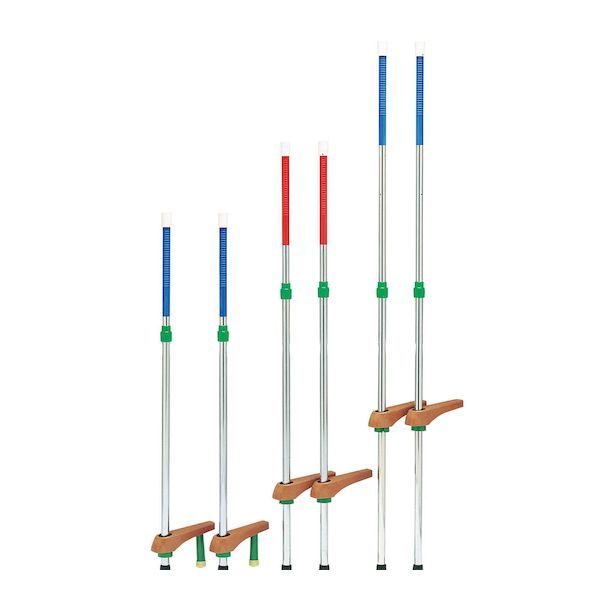 トーエイライト048-921-1211【商品説明】●125・135・140・150cm(4段調節)●重さ2.5kg/組●補助足付足台は高さ調節自在の強化プラスチック採用、主材スチールパイプ28mm、肉厚0.7mm、適正年齢4才以上、体重制限...