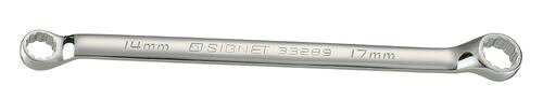 【商品説明】【仕様】■メガネ部オフセット角(°)：45【特長】■ヘッド部がコンパクトなメガネレンチ。■ミラー仕上げ。■オフセット部がコンパクトで短く狭い場所でも使いやすい。【注意事項】■メイン画像は品番：33291です。4712818993...