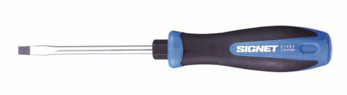 ■疲労感が少なく、握りやすいエルゴノミックハンドル■根元六角付きでレンチをかけて回す事ができます。■貫通タイプで、グリップエンドには打撃部がありますので、固着したネジを外す際に最適です。●サイズ(mm)：1.1X8●軸長(mm)：150●全...