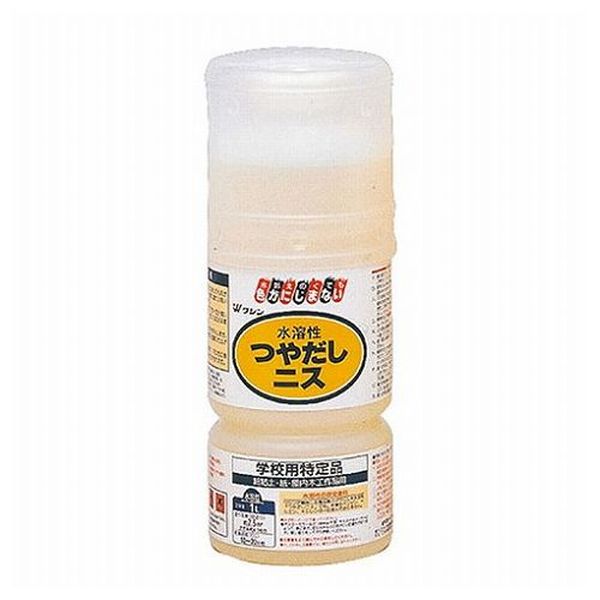 ●商品はイメージです（※工作例の場合があります）より塗りやすく、被膜は強力になりました！無色透明で美しいつやが出ます。うすめる時は、水溶性ニス専用のうすめ液をお使いください。水彩えのぐ、ポスターカラーなどの水性えのぐの上から塗っても色はにじ...