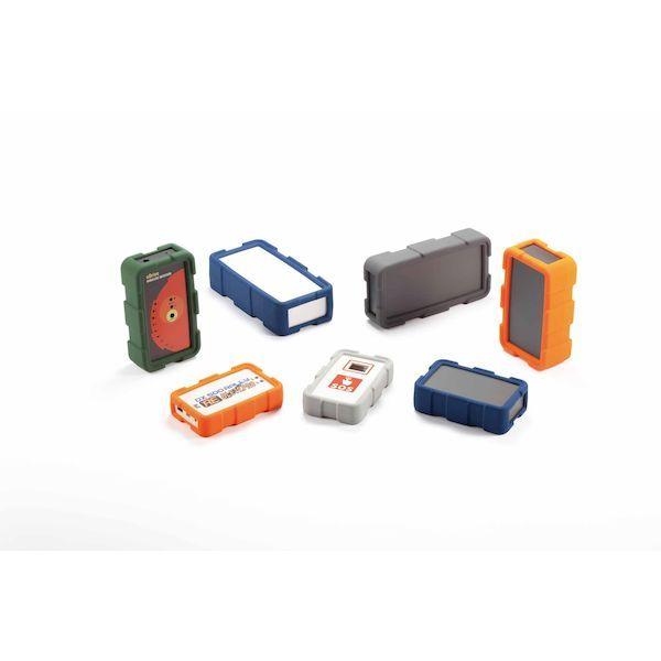 【商品説明】●耐衝撃デザインのシリコンカバー付ハンドタイプケースです。●落下などの衝撃から機器を保護します。●計測器・検査器・通信機・医療器等など様々なハンディタイプの機器にご利用いただけます。●外寸(W)：105mm●外寸(H)：40mm...