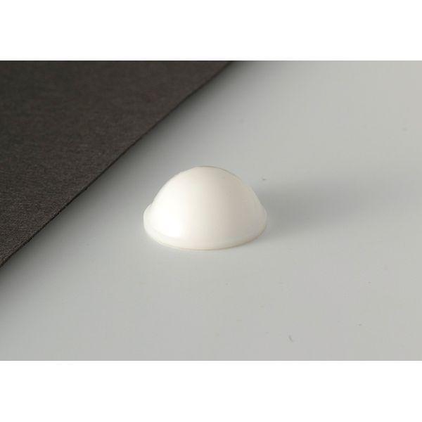 【商品説明】・粘着テープ付の半球型ゴム足です。●自重：10g●色：ホワイト●材質：合成ゴム