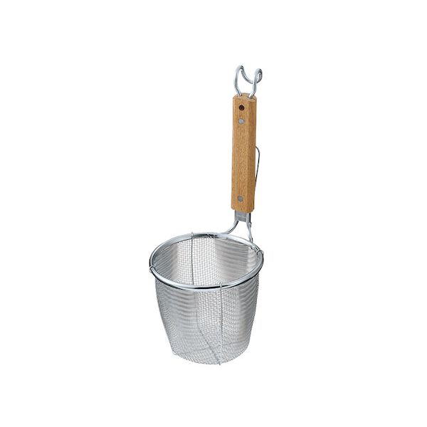 【商品説明】●激しい湯切りに!!●湯切りによる変形、破損で困っている麺職人の要望に応えたラーメン専用てぼ ●太線でパワーアップ!