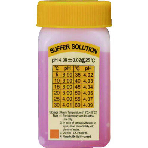 【特長】●pH計で校正を行う際に使用します。●pH計でpH4の校正を行う際に使用します。【仕様】●品名：pH校正標準液●適合機種：IWC-5、IWC-6SD、PH-2、PH-3G、PH-6011、PH-6011A、PH-6600、TPH-6...