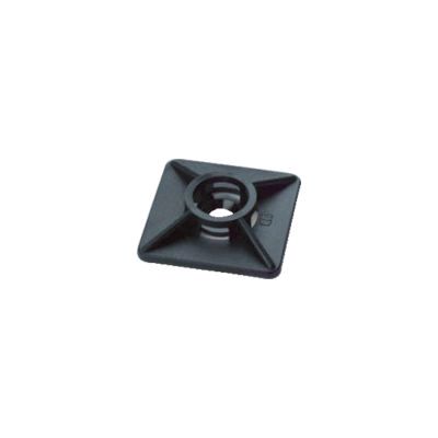 【特長】●ケーブルタイを固定し、電線、ケーブルをまとめることができます。【用途】●ケーブルタイの固定。【仕様】●色：黒●縦(mm)：27●横(mm)：27●使用結束バンド幅(mm)：〜4.5●下穴径(mm)：4.75●d1(mm)：13.0...