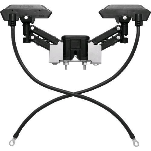 【特長】●移動機器に取り付け、ハイトロリール本体から機器に給電するための部品です。●取り付ける部材に応じて、角棒用、平板用があります。【仕様】●種類：タンデム型(平板用)●定格：1P600V30A×2●幅(mm)：20●高さ(mm)：79●...