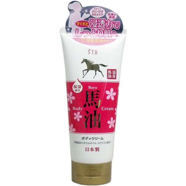 国産馬油でお肌しっとり。スクワラン・ミネラルオイルでお肌を乾燥からしっかり守ります。●馬油は人の皮膚にとても近い成分を持っているため、お肌への浸透力が高く保湿力に優れています。また、自然な油脂であることから副作用の心配が少なく、安心してお使...