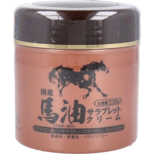 【商品説明】●馬油(保湿成分)にセラミド・コラーゲン・ヒアルロン酸(保湿成分)を配合した、濃密タイブのクリームです。 ●肌のかさつきを抑え、きめ細やかな潤いのある肌に整えます。 ●肌トラブルの強い味方「馬油」 ●馬油は、人の皮脂に最も近い成...
