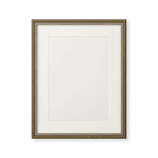 【商品説明】●ファンシーなフレームの水彩画サイズの額です。●F4号（333×242）の用紙が入るように中のマットの窓を（315×224）に抜いています。