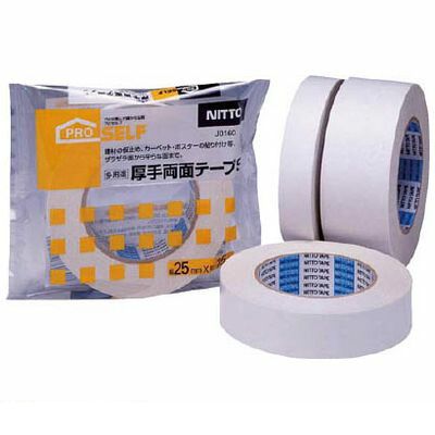 &nbsp; ニトムズ &nbsp; 03-3544-0615 ●平らな面から、ザラザラ面まで柔軟性のある厚手多用途タイプの両面テープです。●広告・ポスターなどの貼り付け。●カーペット・マットの固定。●ベニヤ板などの仮接着。●色:ホワイト●...