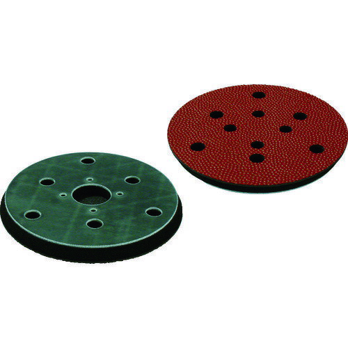 【特長】●パッド下部のペーパー貼付面より4本のビスで取り付けし、本体に固定します。●プラスドライバーを用いて簡単にパッドの脱着ができます。【用途】●125mm径の、のり式ペーパーを使用しての、サンディング用。【仕様】●サイズ(mm)：123...