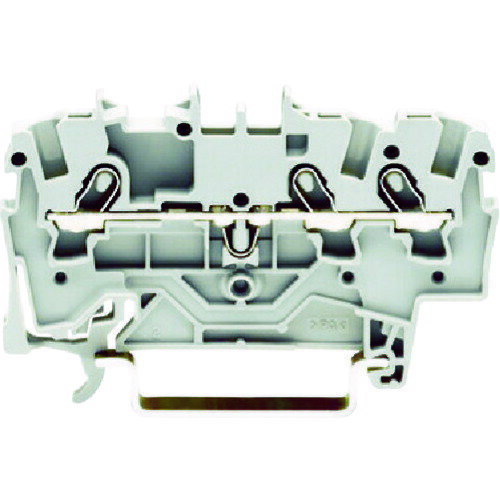 【特長】●スプリング式端子台で省工数、省スペース、緩みなく増し締め不要です。●単線およびフェルール付より線は電線を差し込むだけで結線可能です。【用途】●制御盤内、中継箱内の電線接続用に。【仕様】●色：グレー●幅(mm)：59.5●高さ(mm...