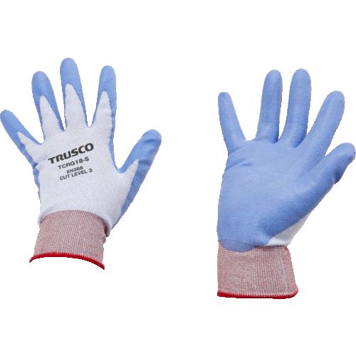 【特長】●18ゲージ編みのため薄く素手感覚で使用でき、細かい作業に向いています。●手のひらにポリウレタンコーティングを施しているので優れたグリップ力を発揮します。●糸くずの発生しにくい長繊維を使用しています。【用途】●薄板鋼板、ガラス板加工...