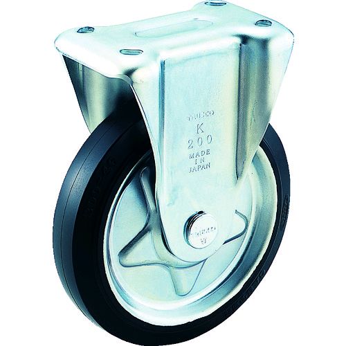 【特長】●自在旋回部は、ダブルベアリングを採用し、なめらかな回転を実現しています。●車輪回転部はラジアルベアリング入りで耐久性に優れています。●スチールホイールは、デザイン性も良く特徴のある星マークの形をしています。（意匠登録済）【用途】●...