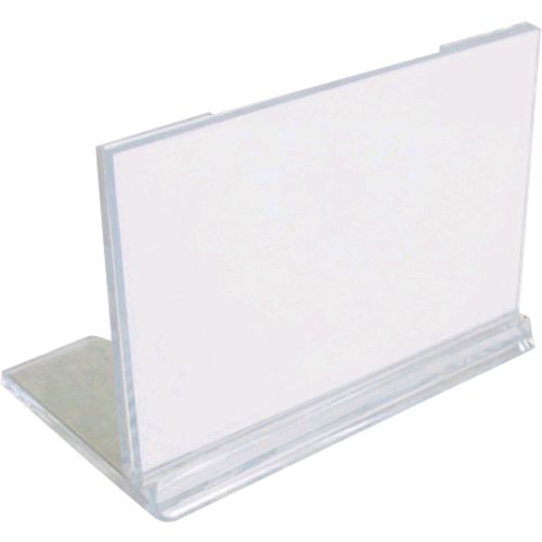 【特長】●リクライニング可動式のカード立てです。【用途】●店舗&オフィス用。【仕様】●色：クリア●中紙サイズ(mm)：50×80●幅(mm)：49●奥行(mm)：80●高さ(mm)：55●縦(mm)：50●横(mm)：80●タイプ：PS樹脂...