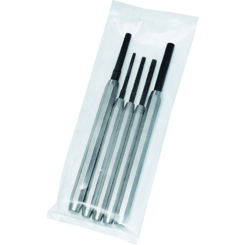 【特長】●フランス製の高品質なセンターポンチです。●ショックアブソーバーシステムが衝撃を吸収し、快適かつ安全に精度の高い作業を実現します。●亜鉛メッキ処理が施されています。●特許取得品です。●センターポンチの5本セットです。【仕様】●先端径...