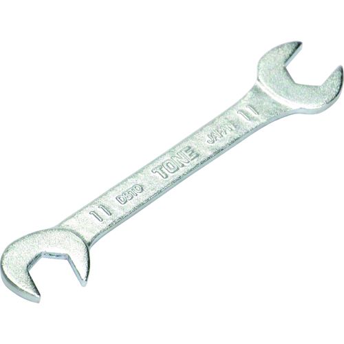 前田金属工業メーカーお問い合わせ：06-6973-9735【特長】●厚みが薄く、アクセス困難な場所での作業に最適です。●両口は同一サイズでオフセット角は15°と75°です。【仕様】●二面幅寸法(mm)：9●全長(mm)：95●厚さ(mm)：...