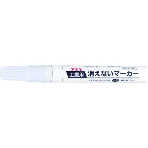 不易糊工業メーカーお問い合わせ：06-6709-3735【特長】●耐光性・耐水性にすぐれた顔料インクを使用しています。【用途】●木材・塩ビ管・鉄鋼材・ガラス・プラスチックなどのマーキングに。【仕様】●色：白●文字サイズ：中字●幅(mm)：1...