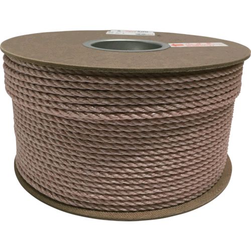 ユタカメイクメーカーお問い合わせ：072-441-2220【特長】●安価で軽量・強度に優れたロープです。【用途】●漁業、荷役、一般作業。【仕様】●色：カッチ色●線径(mm)：5●長さ(m)：200●包装形態：ドラム巻【仕様2】●ドラム巻●カ...