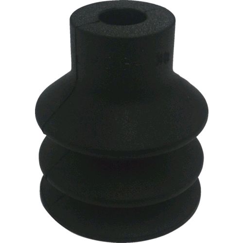 【特長】●3段ジャバラパッドです。●ストロークがあるので凸凹のワークにも対応可能です。【仕様】●径(mm)：5●高さ(mm)：9.5【仕様2】●使用温度範囲：26〜120℃【材質／仕上】●NBR(ニトリルゴム)【原産国】日本