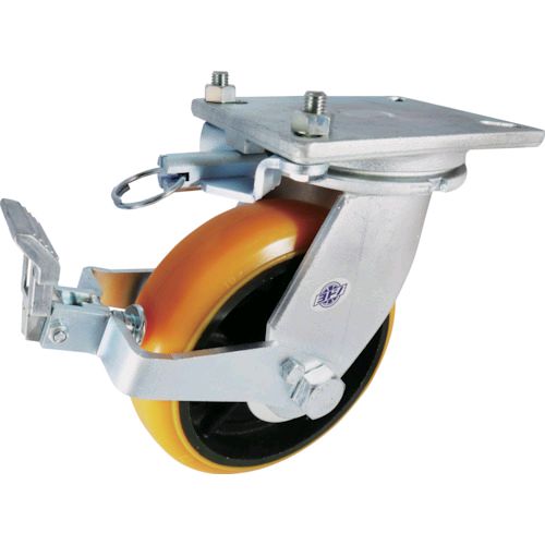 ヨドノメーカーお問い合わせ：06-6972-3737【特長】●リーズナブルで高荷重です。●高硬度ウレタン車輪によりたわみも解消し、始動抵抗も軽減し、滑らかに走行します。【用途】●一般重量物搬送用【仕様】●許容荷重(daN)：980●取付ピッ...