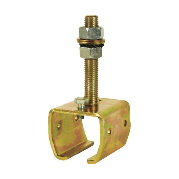 【用途】●ハンガーレールを上から吊るす金具。●ドアハンガー用のボルト式の一連受。【仕様】●適用レール：27号●品名：ボルト一連受【仕様2】●欧州規格EN1527適合品【材質／仕上】●スチール（電解めっき処理）【原産国】ギリシャ