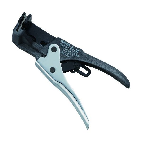 ベッセルメーカーお問い合わせ：0120-999-914【特長】●エコ電線(EM-EEF)も軽い力できれいに剥ぎ取りできます。●切り込み深さを5段階で調整でき、さまざまなメーカーの被覆に対応します。●刃先は食い込み防止形状です。被覆を押さえて...