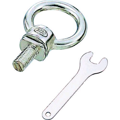 水本機械製作所メーカーお問い合わせ：079-246-2501【特長】●ボルトの頭部がリング状になっているので、ロープ・鎖・ワイヤー等を通して使用できます。●アイの部分が回転するので、チェーン等がよじれません。●従来のアイボルトに比べ、頭部が...