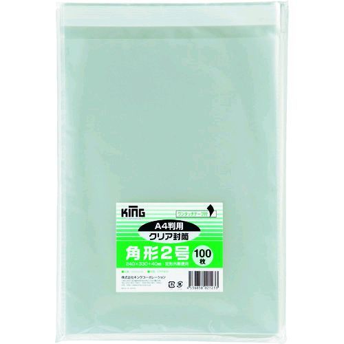 【特長】●引っ張っても裂けにくく、DMに最適のフィルム封筒です。【仕様】●タイプ：角2●色：透明●縦(mm)：332●横(mm)：240【仕様2】●テープのり付き【原産国】日本