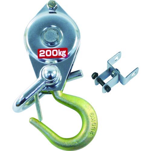 スリーエッチメーカーお問い合わせ：06-6538-3766【特長】●電動ウインチECW100に取り付けて定格荷重を倍の200kgにすることができます。●フックとシャックルが付いていますのでさまざまな物に掛けられます。【用途】●ウインチのけん...