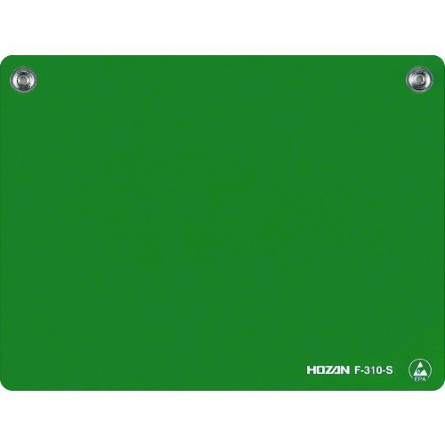 【特長】●卓上サイズの導電性カラーマットです。●ハサミやカッターで自分好みの形状にカットが可能です。【用途】●既設のマット上に重ねて使用することで汚れの防止に。【仕様】●色：グリーン●幅(mm)：180●長さ(mm)：135●厚さ(mm)：...