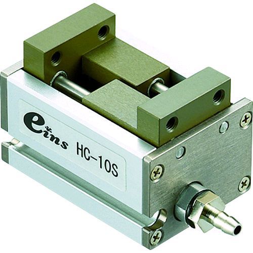 【特長】●全高が低く、スペースを取らないコンパクトなボディーです。【仕様】●ストローク(mm)：10●タイプ：単動●奥行(mm)：57●高さ(mm)：29●幅(mm)：29●付属継手：BF-5●シリンダー径(mm)：10●グリップ力(使用圧...