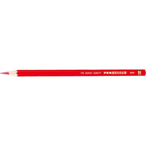 不易糊工業メーカーお問い合わせ：06-6709-3735【特長】●木材・コンクリートなどに書いても折れにくい太芯です。●両端を面取りしてあるため、耳にかける場合も安心です。【用途】●木材、コンクリートなどのマーキングに。【仕様】●色：赤(ふ...