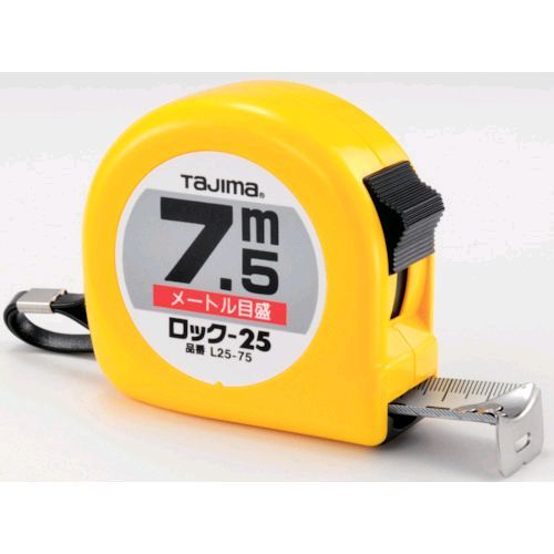 （株）TJMデザインメーカーお問い合わせ：0120-125577【特長】●テープを固定できる、ロックタイプです。●ショックアブソーバー付です。●テープ幅19mm以上は表・裏両面目盛です。（ただしL25-100BLは片面目盛）【仕様】●テープ...