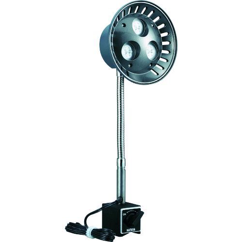 ハタヤメーカーお問い合わせ：0120-686-888【特長】●高輝度10W LED、フレキシブルパイプで照明方向が自由自在です。●好みの明るさに無段階で調光可能（10〜100%）です。●背面に調光ボリュームスイッチ付です。●有効つかみ幅は最...