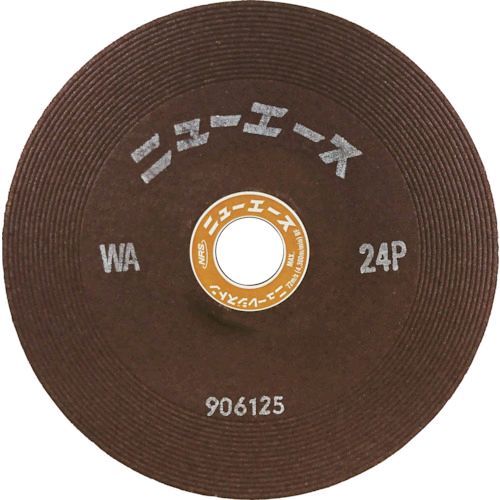【特長】●研削用オフセットタイプの汎用品です。●広い用途に優れた能力を有する高性能レジノイドオフセット型研削砥石です。●研削用汎用品です。【用途】●ステンレス鋼用。●ビード取り、バリ取り。【仕様】●粒度(#)：24●砥材：WA●硬度：P●外...
