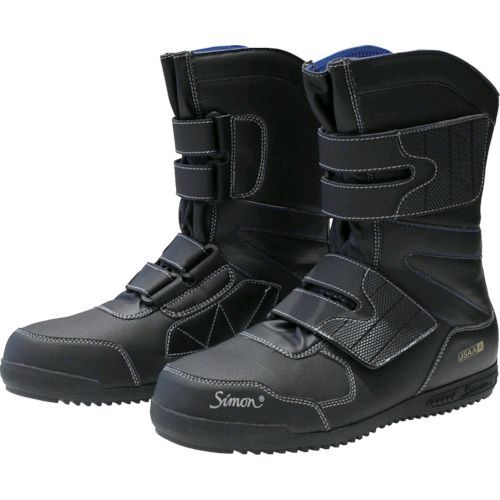 シモンメーカーお問い合わせ：0120-345-092【特長】●アッパーにパンチング人工皮革を使用、足ムレを軽減し安全性に優れています。●内側当付で擦れに強い仕様です。●履口は動作を妨げないブーツカットを採用しています。【用途】●建設土木●高...