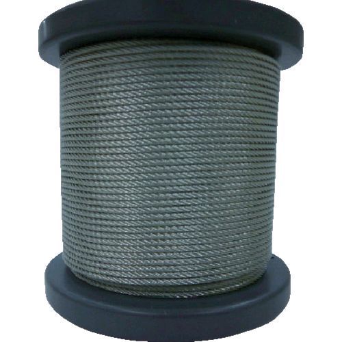 【特長】●日本製のステンレスワイヤロープです。●安定した強度、品質を使いやすい形で提供いたします。●50m　ボビン巻でご使用しやすくなっております。●必要な長さに切断して端末をスリーブにて加締めてご使用ください。【用途】●落下防止、転倒防止...