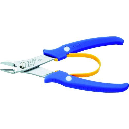 スリーピークスメーカーお問い合わせ：0256-33-0571【特長】●ステンレス製です。●グリップ抜け防止ピン付です。●プラスチック専用、金属線切断不可です。【用途】●プラスチック成形業。【仕様】●全長(mm)：150●切断能力(mm)樹脂...