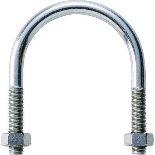 【特長】●U字金具のミリねじ仕様品です。【用途】●SGP管パイプ締め付け金具。●横配管、縦配管に。●ガス管や空調管、配電盤止め用として。【仕様】●呼び径A：40●適合管外径(mm)：48.6●呼び径B：1 1/2●H(mm)：68●P(mm...