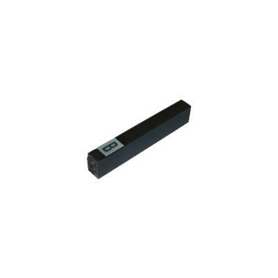 浦谷商事メーカーお問い合わせ：06-6478-5551【特長】●16桁（1.5mm）から6桁（6.0mm）までの数字・文字が、一度に刻印できます。【仕様】●文字：B●呼称：4●文字幅B(mm)：2.7●文字ピッチP(mm)：3.7●文字高さ...