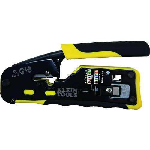 【特長】●KLEIN TOOLS社製モジュラープラグPass-Thru［［TM］］RJ45、標準RJ11、RJ12用の圧着工具です。●Pass-Thru［［TM］］は圧着とコードの切断を同時に行うため、失敗せずに圧着できます。●切断、皮むき...